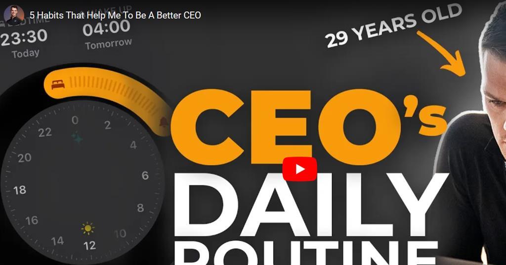 Five habits that make me a better CEO | Guidance | Retail Trust