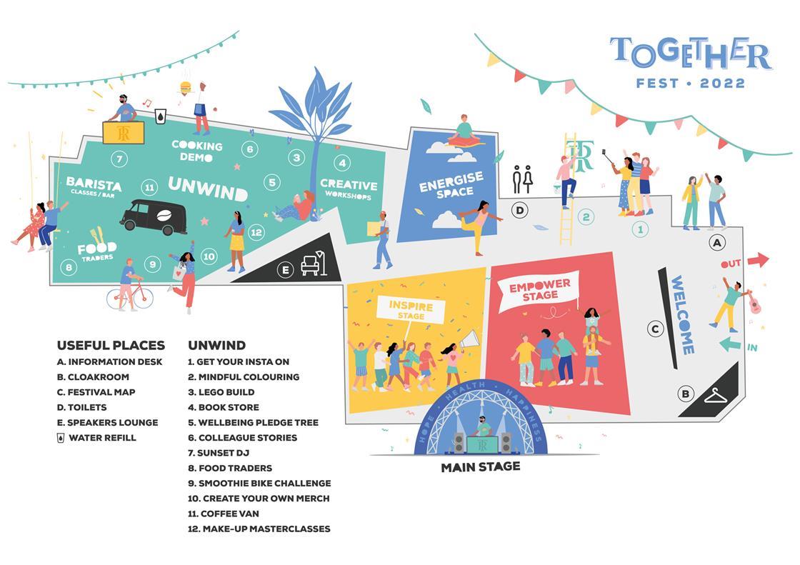 Together Fest map | Information | Retail Trust